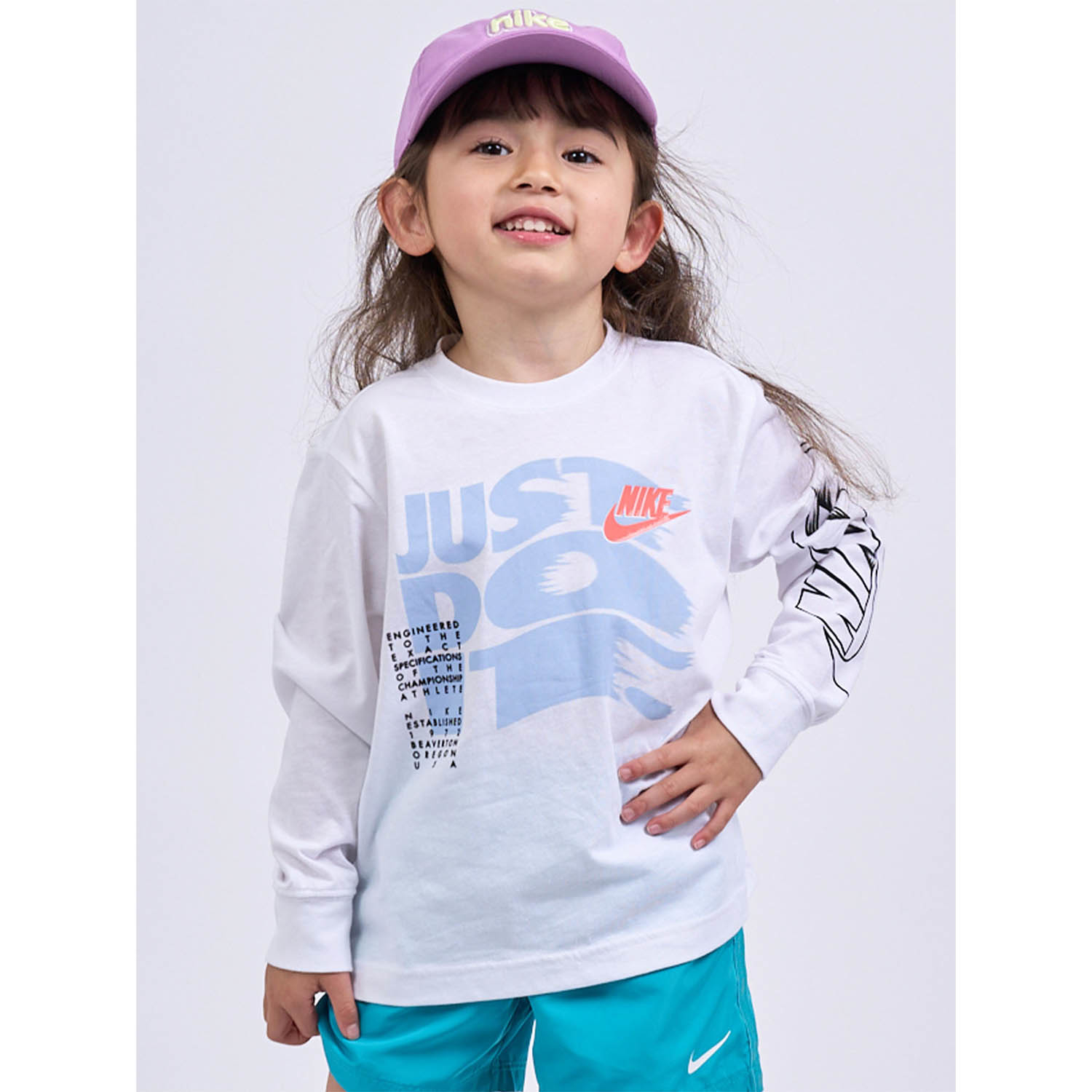 Nike（ナイキ）｜キッズ(105-120cm) Tシャツ NIKE(ナイキ) NKB ON THE MOVE LS TEE アイテム詳細｜ROOKIE KIDS（ルーキーキッズ）公式オンラインストア